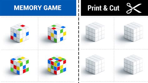 memory game to print rubik s cube memozor