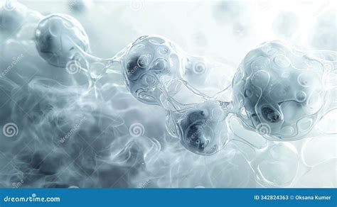 Scientistic Background Of Process Of Life Cell Emergence And Development Generative Ai Stock