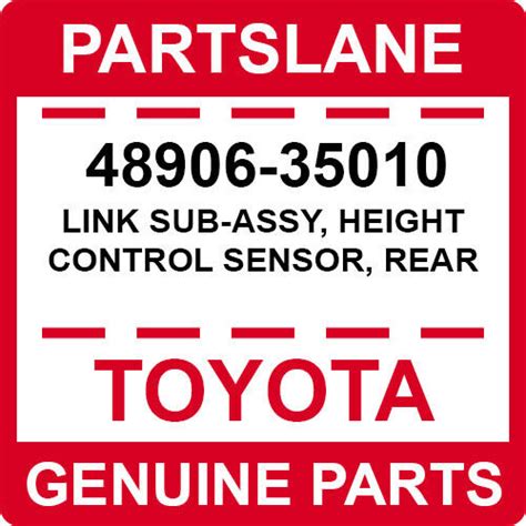 48906-35010 Toyota OEM Genuine LINK SUB-ASSY, HEIGHT CONTROL SENSOR ...