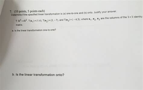 Solved 7 10 Points 5 Points Each Determine If The