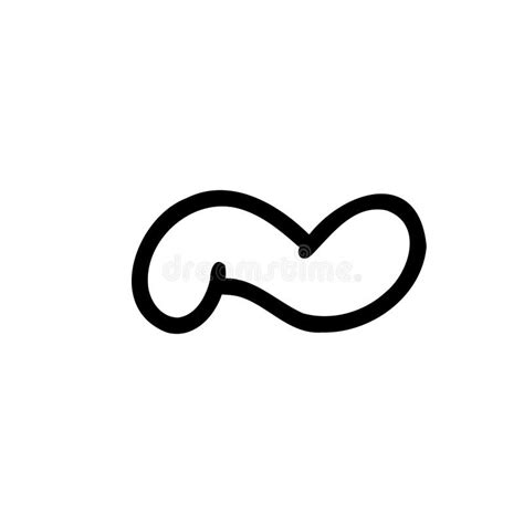 Symbol Tilde Outline Font In Outline Bubble Style Isolated On White Background For Branding