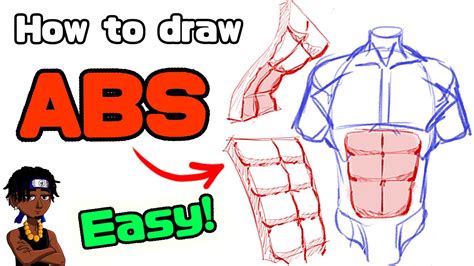 How To Draw Abs Easy Youtube