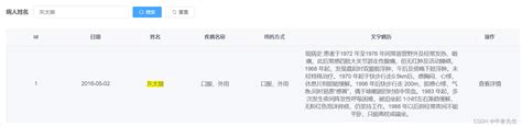 vue 若依 element 搜索框搜索出来的关键字 高亮处理 若依框架设置查询后表格里的指定字段数据高亮显示 csdn博客