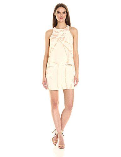 HALSTON HERITAGE Women S Sleeveless Round Neck Printed Tiered Dress Tiered Dress Trending
