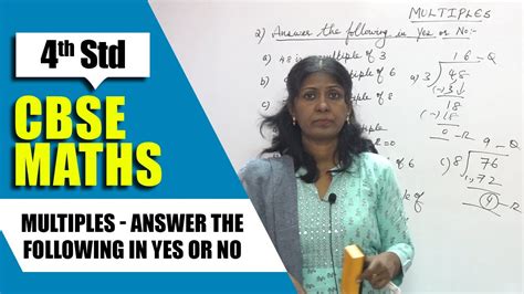 4th std cbse maths syllabus multiples answer the following in yes