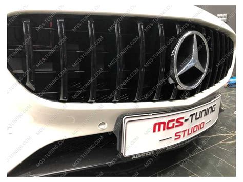 Решетка радиатора GT Style Black Mercedes Benz AMG GT C190 дорестайлинг ...