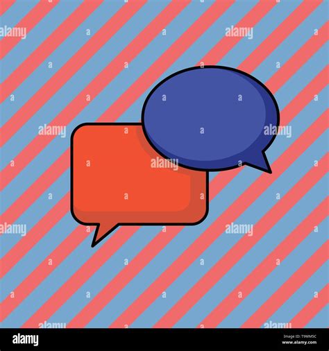 Speech Bubbles Overlapping Stock Vector Images Alamy