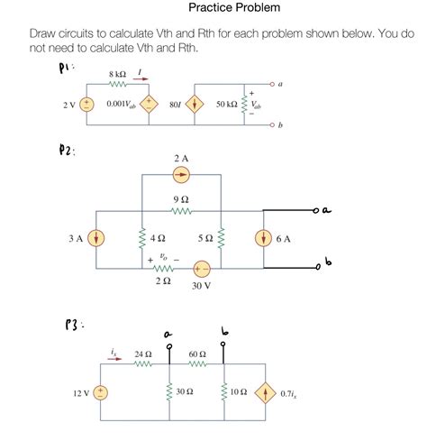Answered Draw Circuits To Calculate Vth And Rth… Bartleby