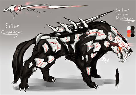 Rwby Grimm Silvertooth Ravager Commission By Batomys2731 On Deviantart