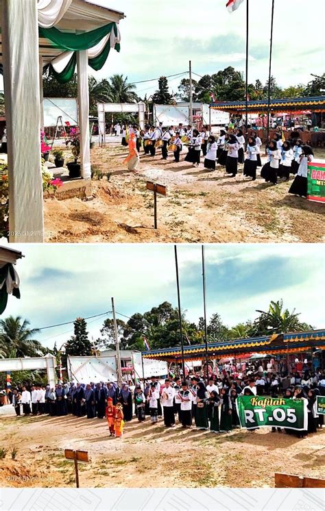 Pawai Pembukaan MTQ Tingkat Desa Singkawang Perang Motto Di Setiap