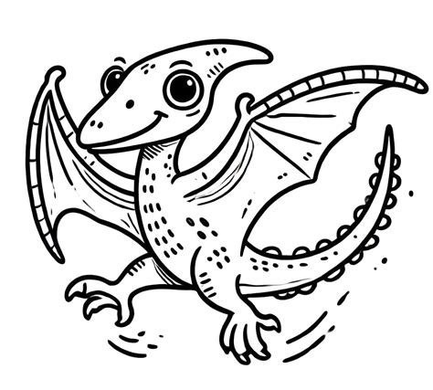 Pterodactyl Coloring Pages Coloringlib