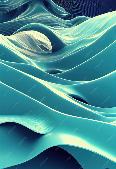 Premium Photo Color Waveform Background Design 3d Rendering