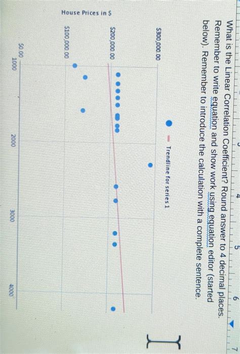What Is The Linear Correlation Coefficient Round Chegg