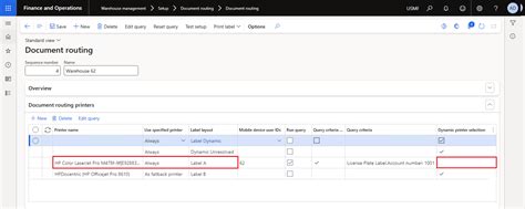 Label Layouts And Dynamic Printer Selection Docentric Ax