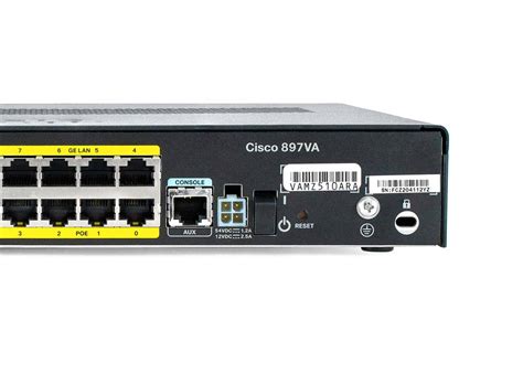 C897VA K9 VDSL2 ADSL2 Over POTs ISDN 9x 1GE RJ45 1x 1GE Combo SFP