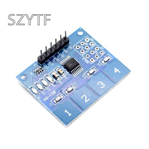 TTP224 4 Channel Capacitive Touch Switch Digital Touch Sensor Module In