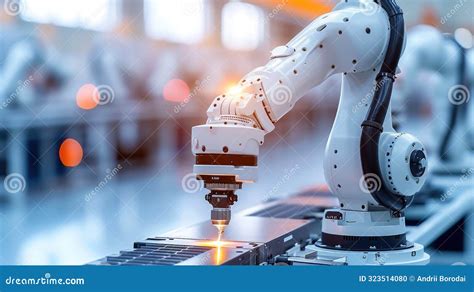 Advanced Robotic Arm In Biotech Lab Stock Illustration Illustration