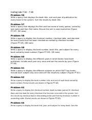 Coding Labs 7 Docx Coding Labs 7 56 7 60 Problem 56 Write A Query