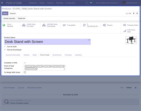 Odoo POS Multi Category WebKul