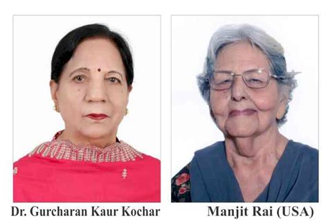 Dr Gurcharan Kaur Kochar And Manjit Rai To Get ‘kewal Vig Award 2022