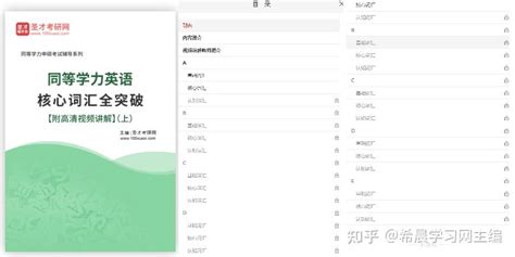 2022年同等学力英语核心词汇全突破【附高清视频讲解】（上） 知乎