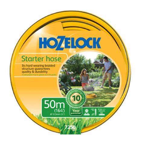 Hozelock 50m General Purpose Yellow Garden Hose Set