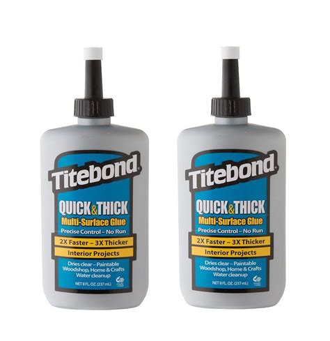 Titebond Quick And Thick Multi Surface Glue 2 Pack