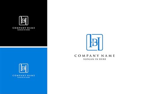 Lettre De Luxe Créative Vecteur De Conception De Logo Hb Bh Vecteur