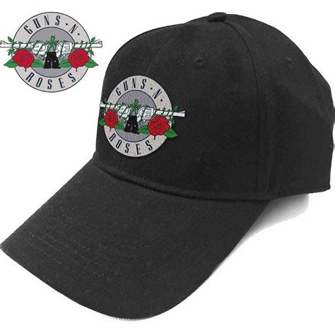 Guns N Roses Silver Circle Logo Baseball Cap Cool Merch