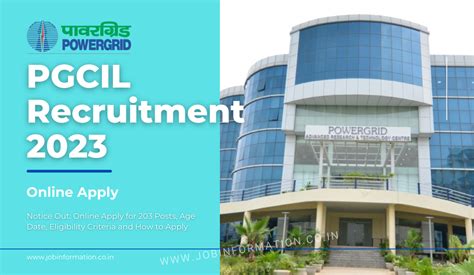 PGCIL Junior Technician Trainee Recruitment 2023 Notice Out Online Apply For 203 Posts Age