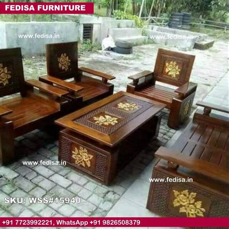 Wooden Sofa Set For Living Room Lakdi Ka Sofa Price 3 Seater L Shaped