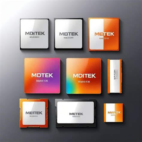 Premium Vector Mediatek Vector Set White Background Isolated A High