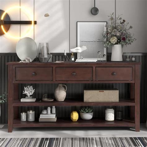 Harper And Bright Designs Retro And Modern Design 50 In Espresso