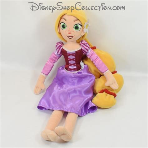 Poupée peluche princesse Raiponce DISNEY STORE Raiponce robe chevel