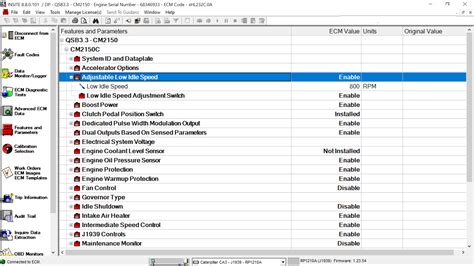 Adjustable Low Idle Speed On Cummins INSITE Software CNAUTOTOOL