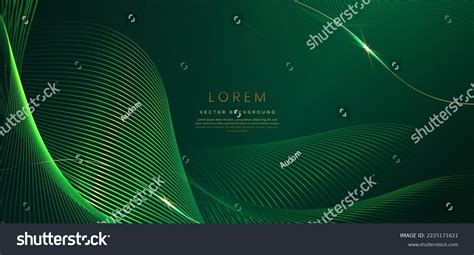 Abstract Luxury Glowing Lines Curved Overlapping Stock Vector Royalty