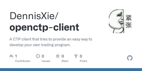 GitHub DennisXie Openctp Client A CTP Client That Tries To Provide
