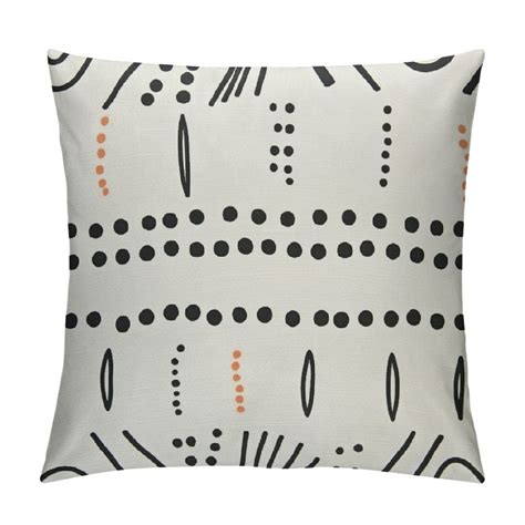 Comio Decorative Throw Pillow Case African Mud Cloth Print Bogolan