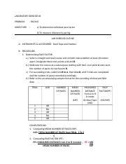 LABORATORY EXERCISE 1 copy.docx - LABORATORY EXERCISE #1 PROBLEM : PACING OBJECTIVES : a To ...