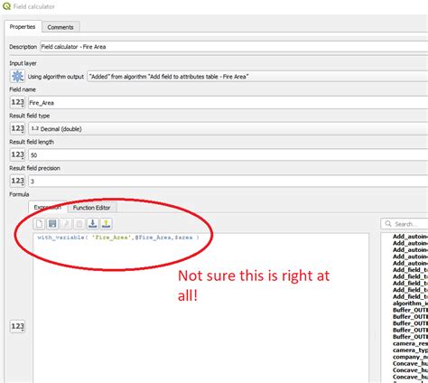 Write A Project Variable From A Modeler Result Attribute In Qgis