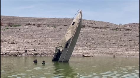 Lake Mead Exposing More Sunken Relics Youtube