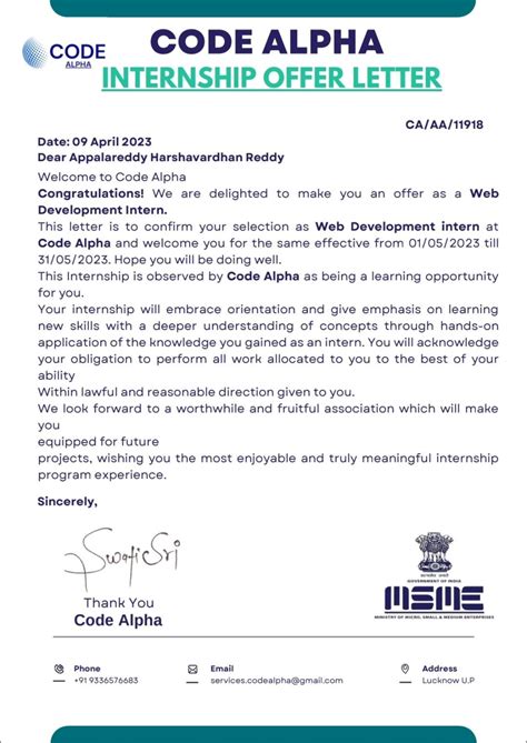 Harshavardhan Reddy Appalareddy On Linkedin Codealpha Internship