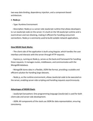 Introduction To MEAN Stack A Perfect Guide Docx