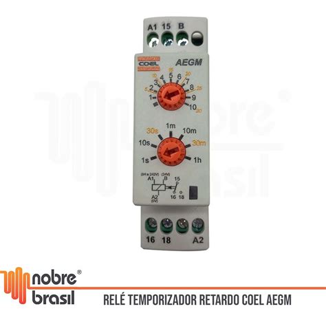 Relé Temporizador Multi Escala Retardo Pulso Coel Acdc Aegm Frete Grátis