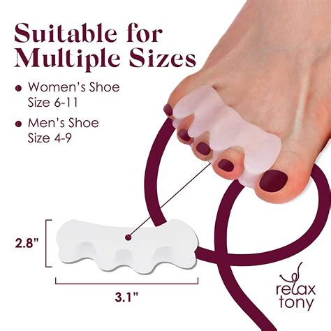 Anatomical Gel Toe Separators And Straighteners Hammer Toe Separator