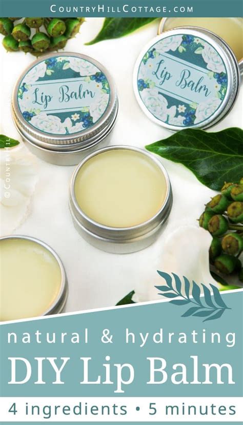 All Natural 4 Ingredient Lip Balm