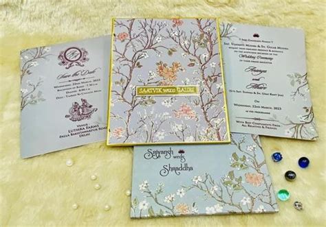 Designed Wadding Card Royal 2 Leaflet Tuba Paper Products Id
