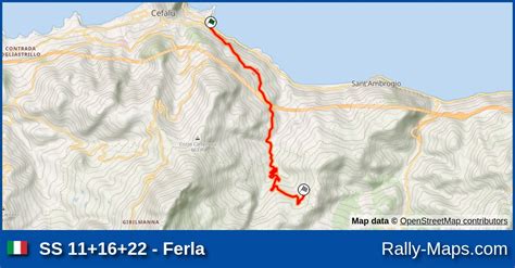 Ss 111622 Ferla Stage Map Targa Florio Rally Internazionale Di