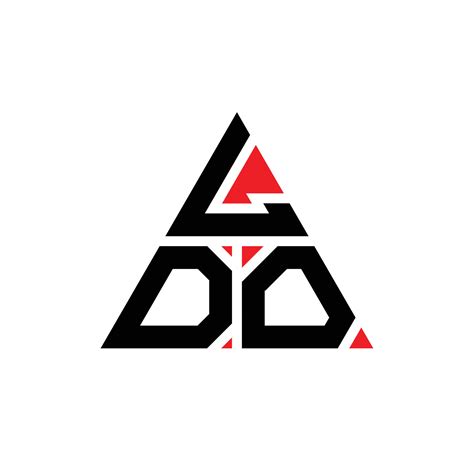 Ldo Triangle Letter Logo Design With Triangle Shape Ldo Triangle Logo Design Monogram Ldo