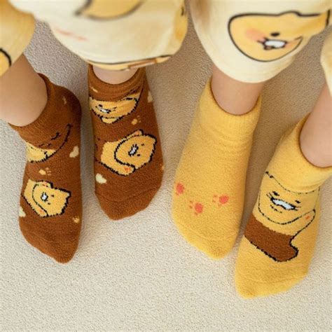 카카오프렌즈 춘식이 발목 수면 양말 1p 겨울 극세사 홈플러스 익스프레스